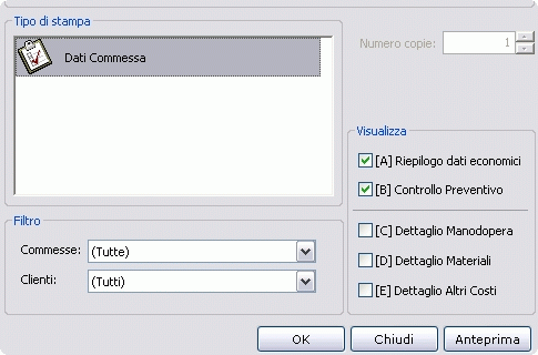 Daisoft Commesse - Daisoft Commesse e' un software per la gestione ed il controllo dei Costi.